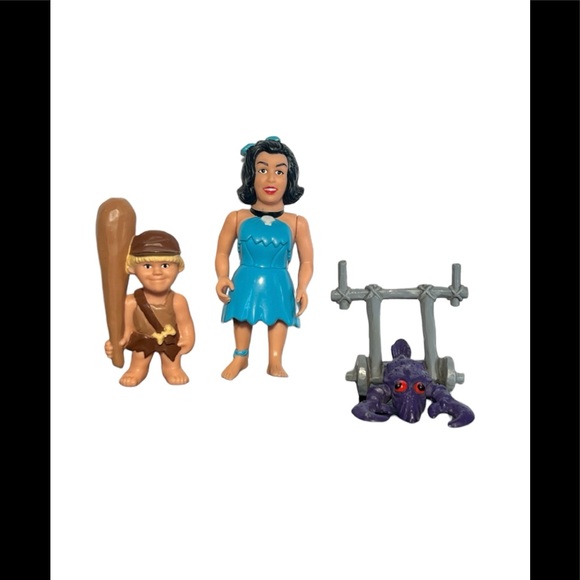 Toys | The Flintstones Bamm Bamm Betty Lawn Mower Figures | Poshmark